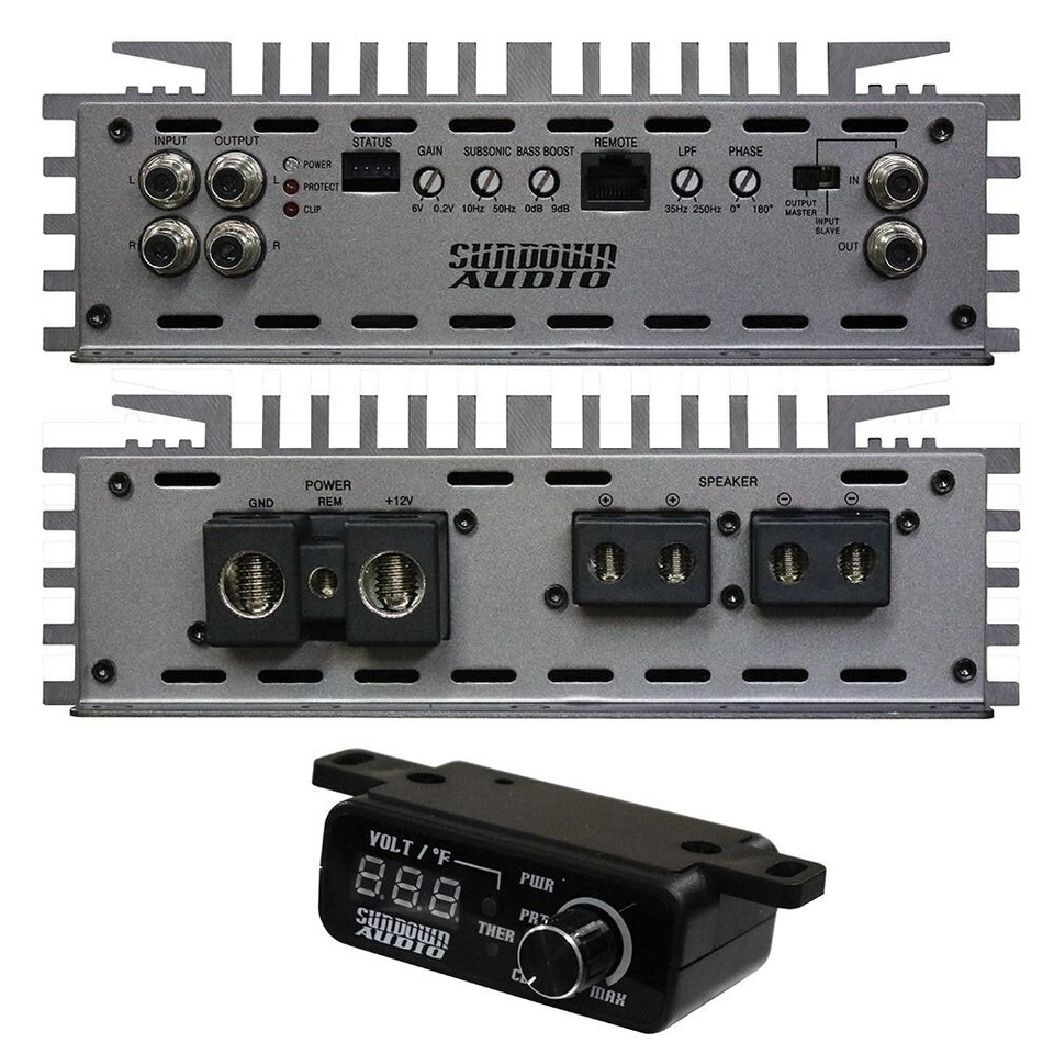 SUNDOWN AUDIO SALT SERIES MONOBLOCK DIGITAL CLASS-D AMPLIFIER 4000W RMS ...