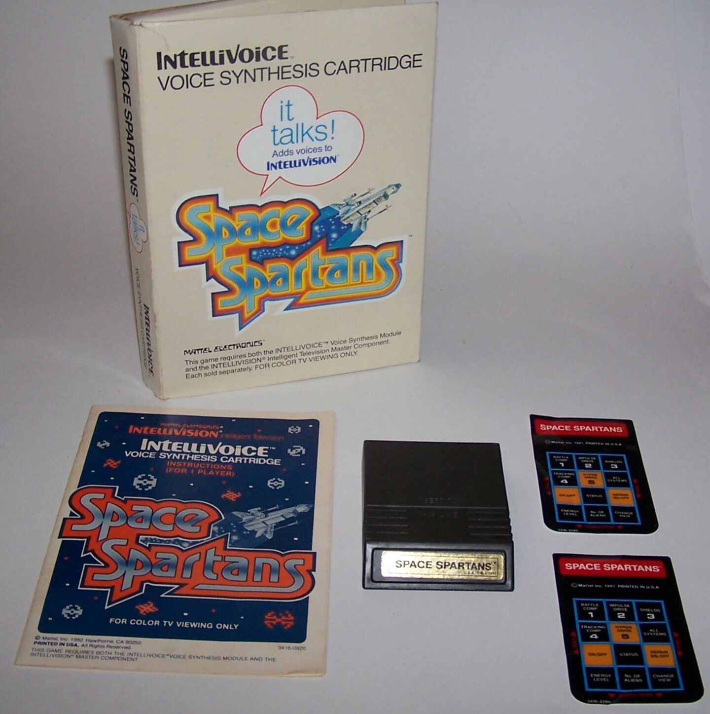1982 Space Spartans Intellivision Intellivoice Video Game Complete in ...