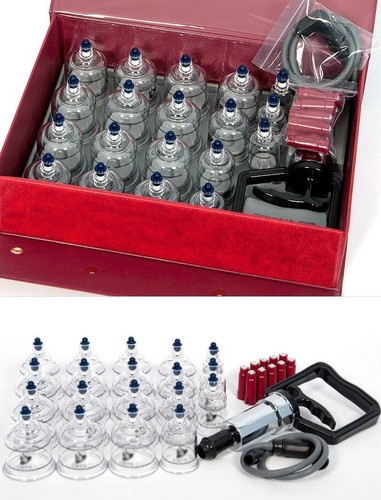 Hansol Professional Cupping Therapy Equipment Set With Pumping Handle ...