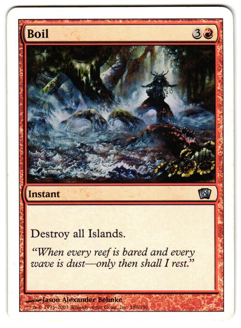 Magic_the_gathering 8th Edition Boil #180 2003,MTG,LP Uncommon | eBay