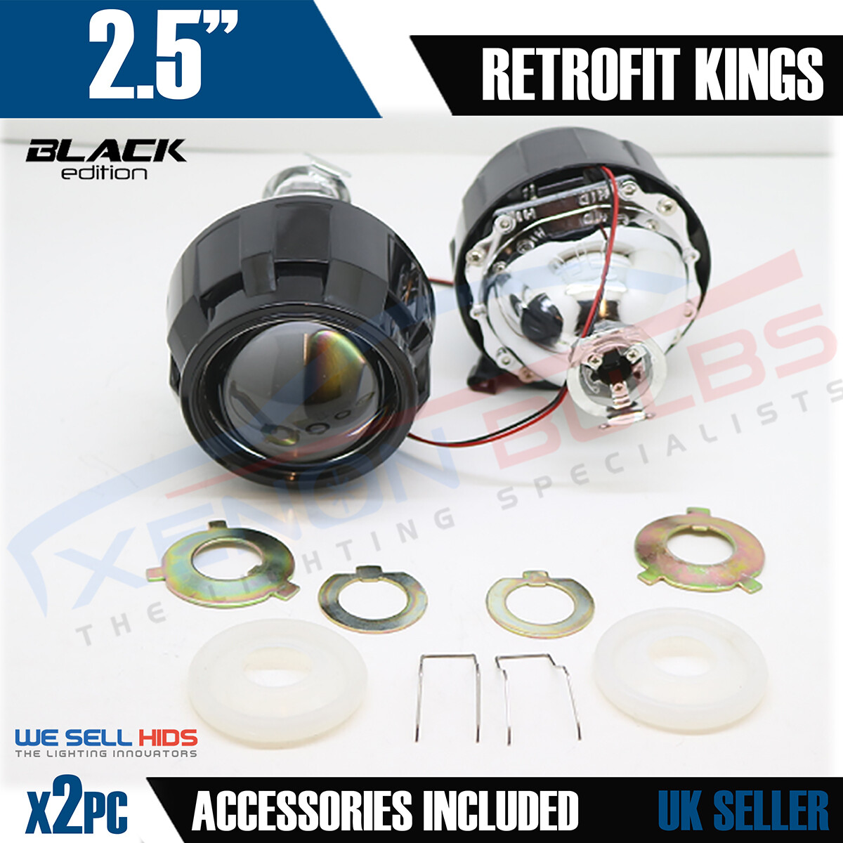Hid Lights Xenon Projectors 2.5 Inch Angel & Devil Demon Eye LED