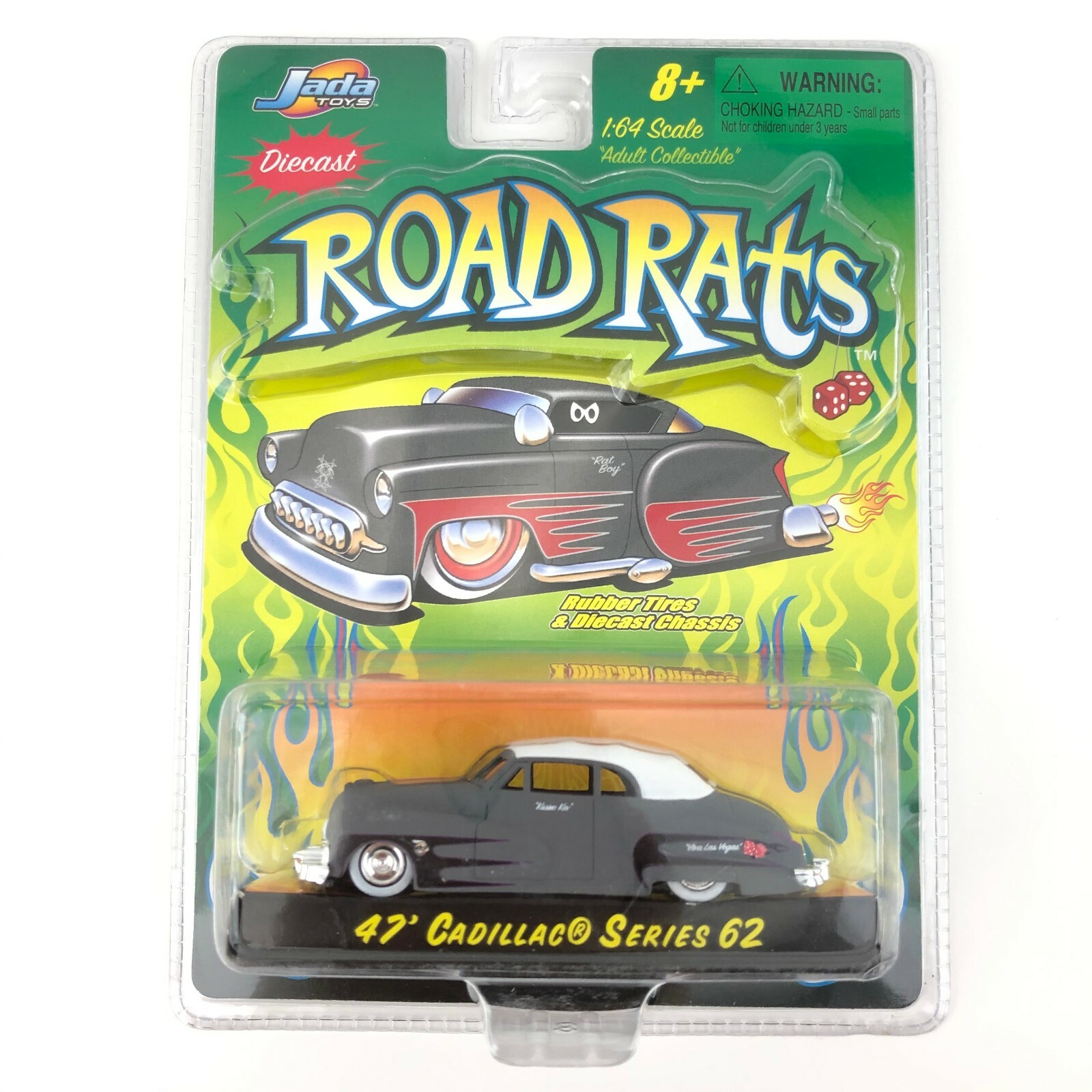 Jada Road Rats 1947 47 Cadillac Series 62 Car Gray Die Cast 1/64 Scale ...