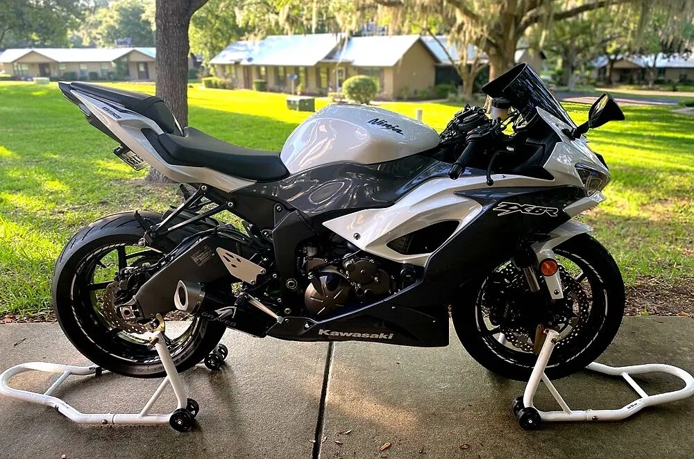 For Kawasaki ZX-6R Front Rear Wheels Brand ZX6R Decal Set Rim ...