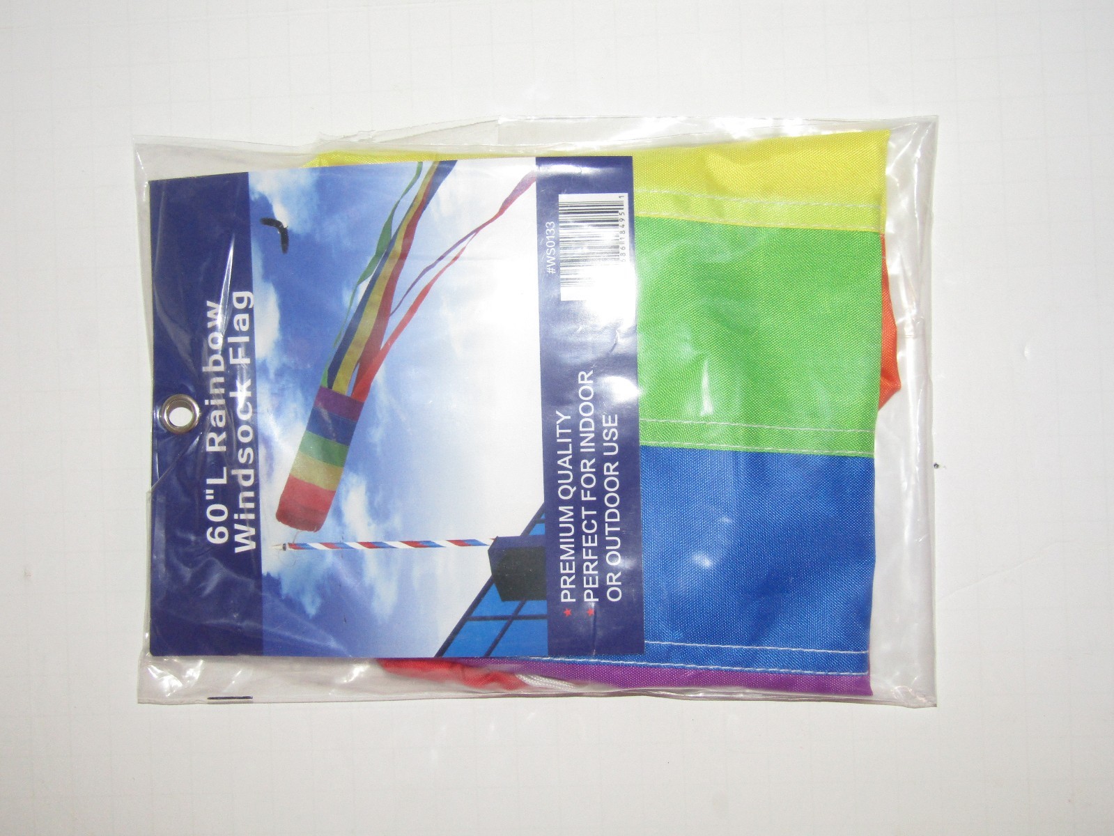 60" Rainbow Gay Pride Embroidered Nylon Wind Sock Windsock HEAVY DUTY ...