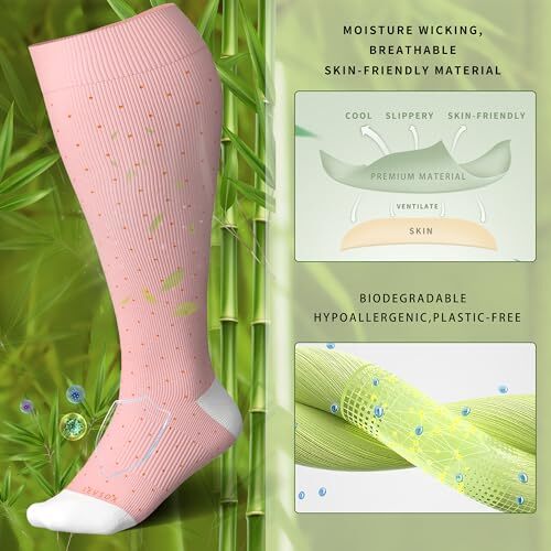 Wide Calf Compression Socks for Women&Men Plus Size XX-Large 3 Pair ...