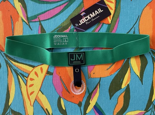 JockMail Men's Green Size L Pouch Enhancing Open Front Detachable C ...