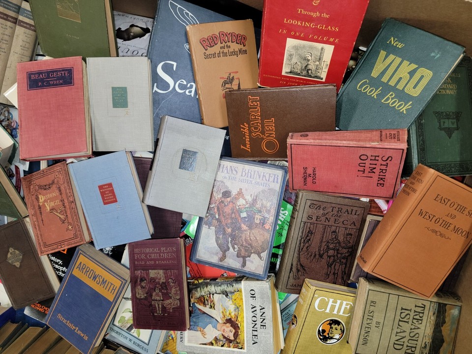 Lot of 10 Antique Collectible Vintage Old Rare Hard To Find Books *MIX ...
