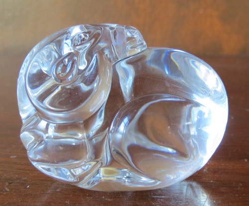 Steuben Crystal Ram 2 ¼” Hand Chiller/Cooler Figurine Paperweight ...