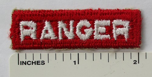 WW2 Vintage US ARMY RANGER TAB PATCH on Red Original | eBay