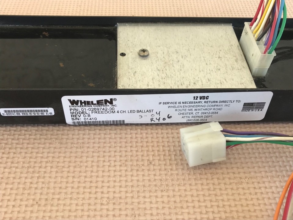 Whelen Freedom 4 CH Led Ballast 01-0269742-00 | eBay