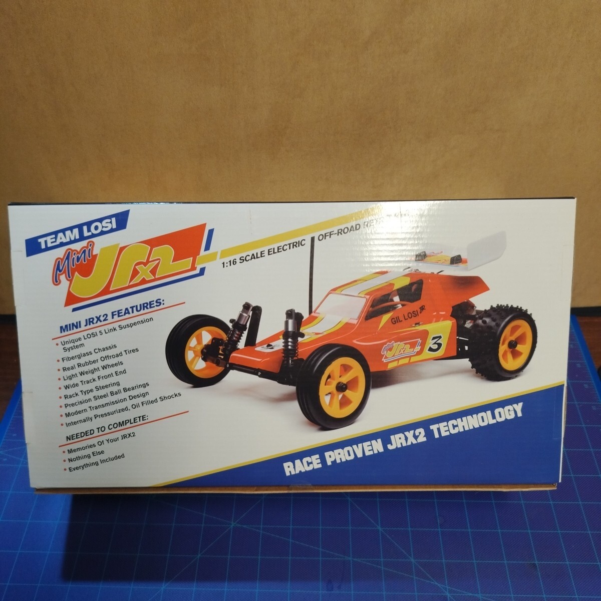 LOSI LOS01020T1 1/16 Mini JRX2 Brushed 2WD Radio Control Buggy RTR ...