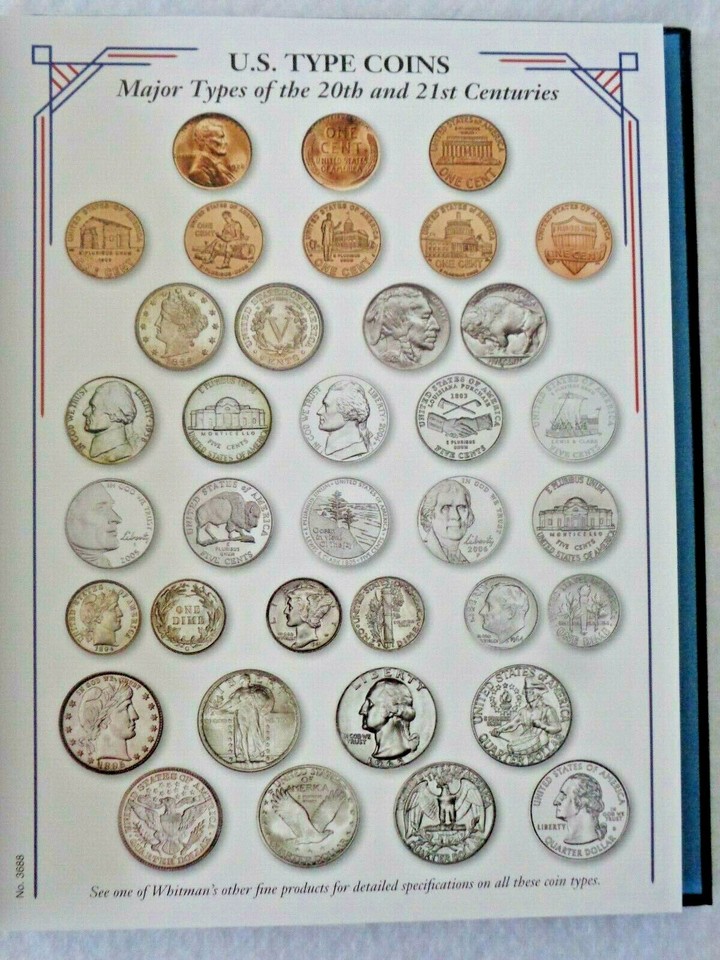 Whitman Classic Coin Album U.S Type Coins Collection 20th & 21st ...