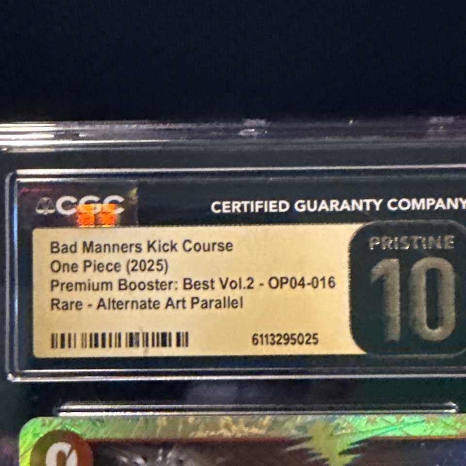 Bad Manners Kick Course (OP04-016 ALT ART) One Piece PRB02 CGC PRISTINE ...