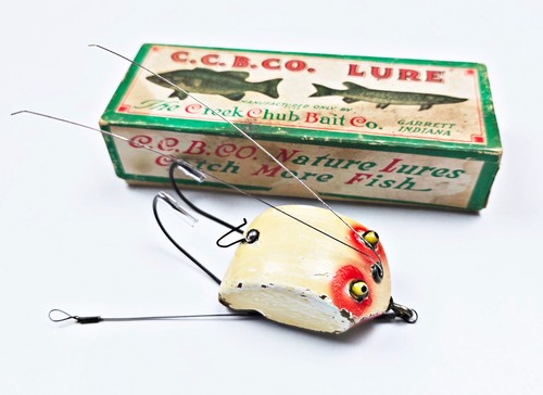 Rare Creek Chub 2802 Weed Bug Lure White Red Eyes In Box Early Type I ...