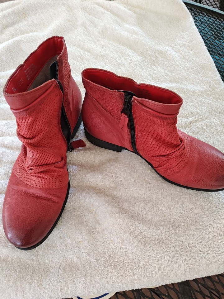 Miz Mooz Boots Red Size 8.5 | eBay