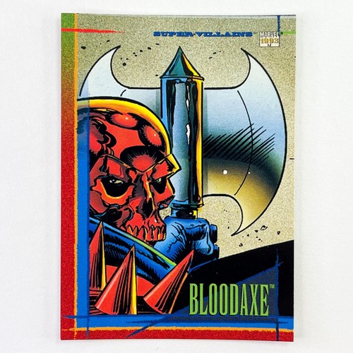 Skybox Marvel Universe 1994 Bloodaxe #97 Super Villains Series 4 Base ...