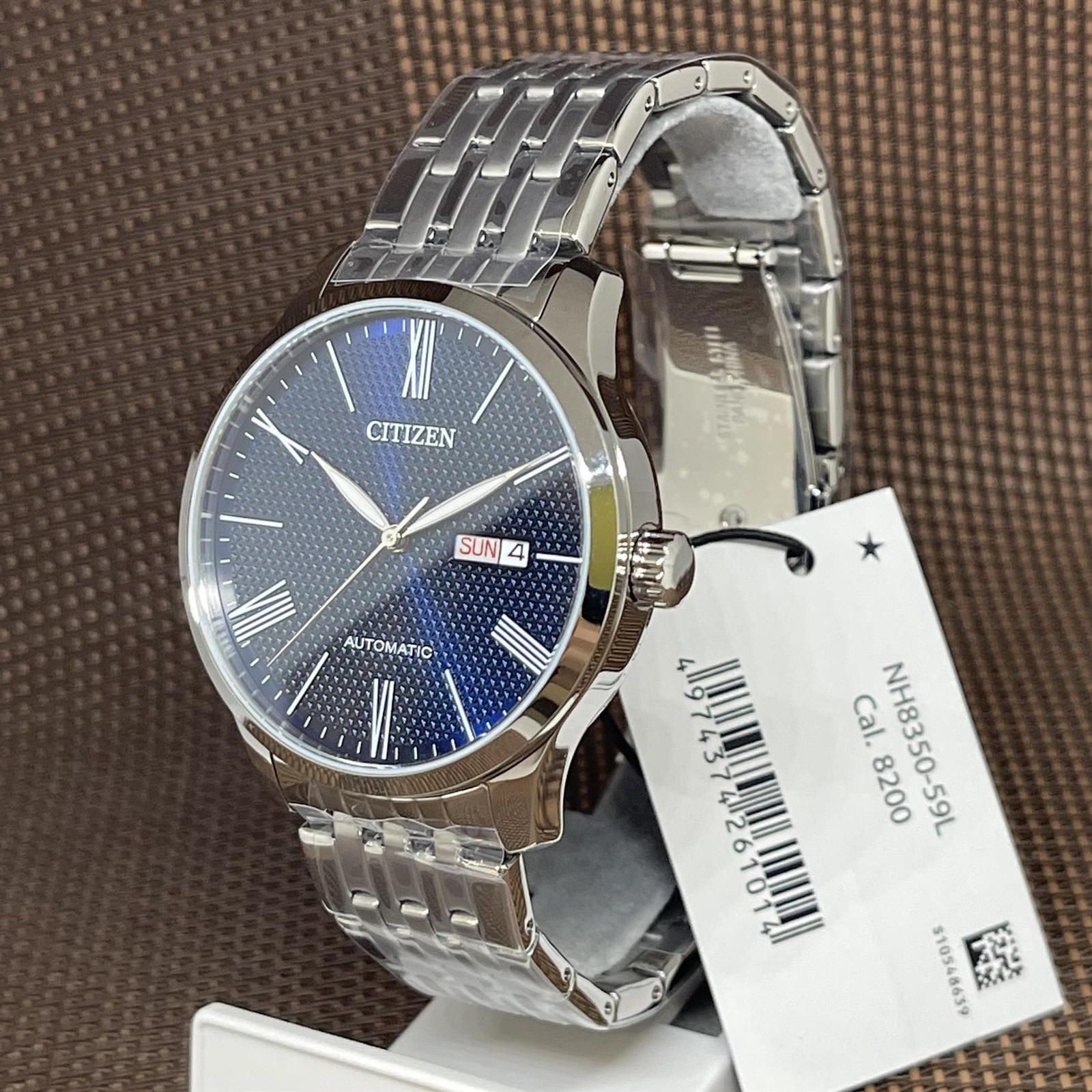 Citizen NH8350-59L Automatic Stainless Steel Blue Analog Roman Numeral ...