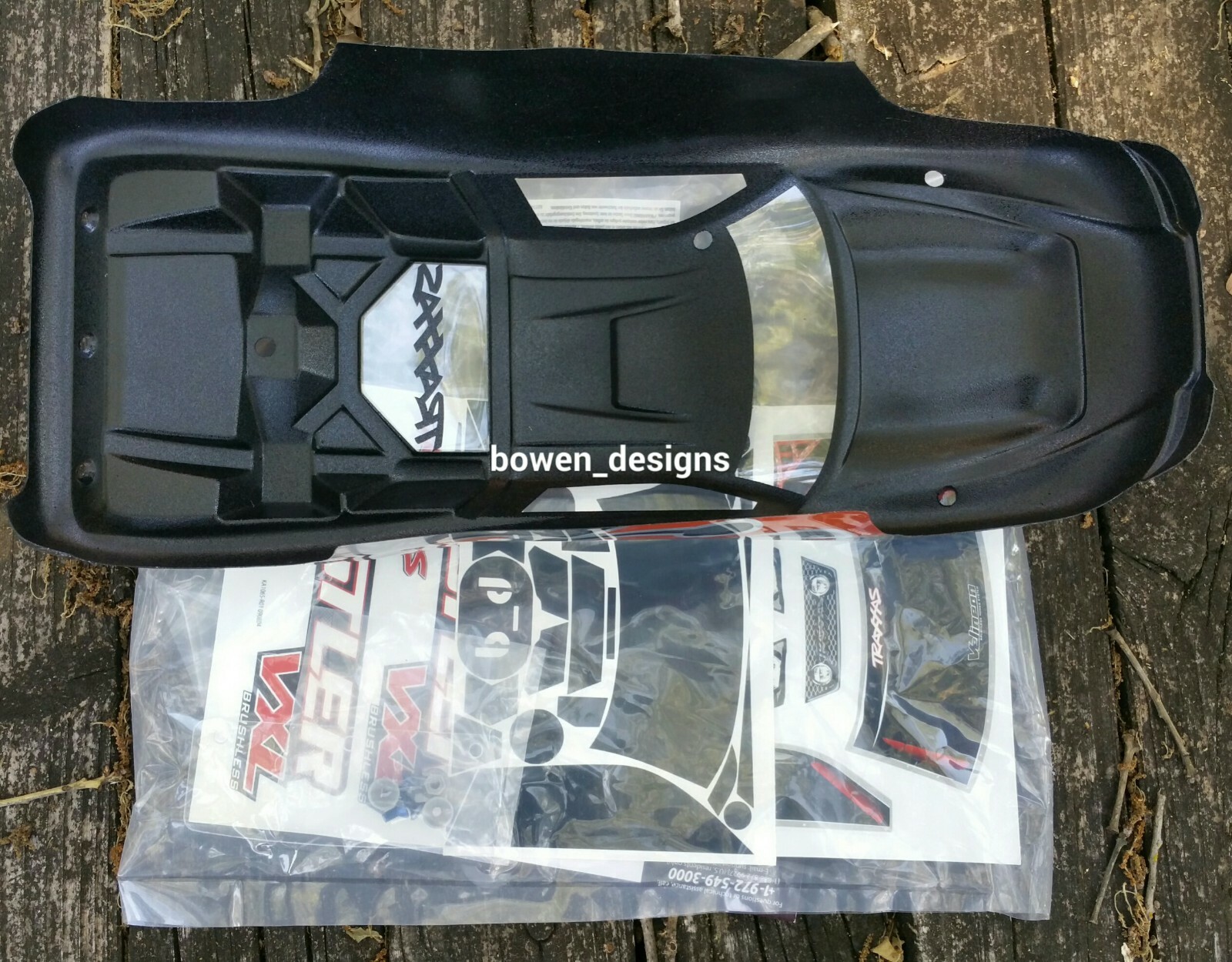 Custom Painted RC Body Rustler VXL XL5 Traxxas Tamiya Metallic Orange ...