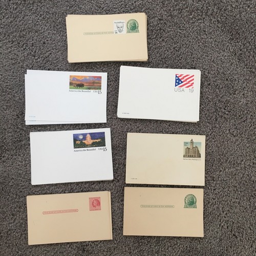 USPS Stamped Postcards Unused Vintage One Two Cent America the ...