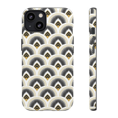 Black Gold Art Deco Phone Case - Pattern Print Design, Matte Finish | eBay