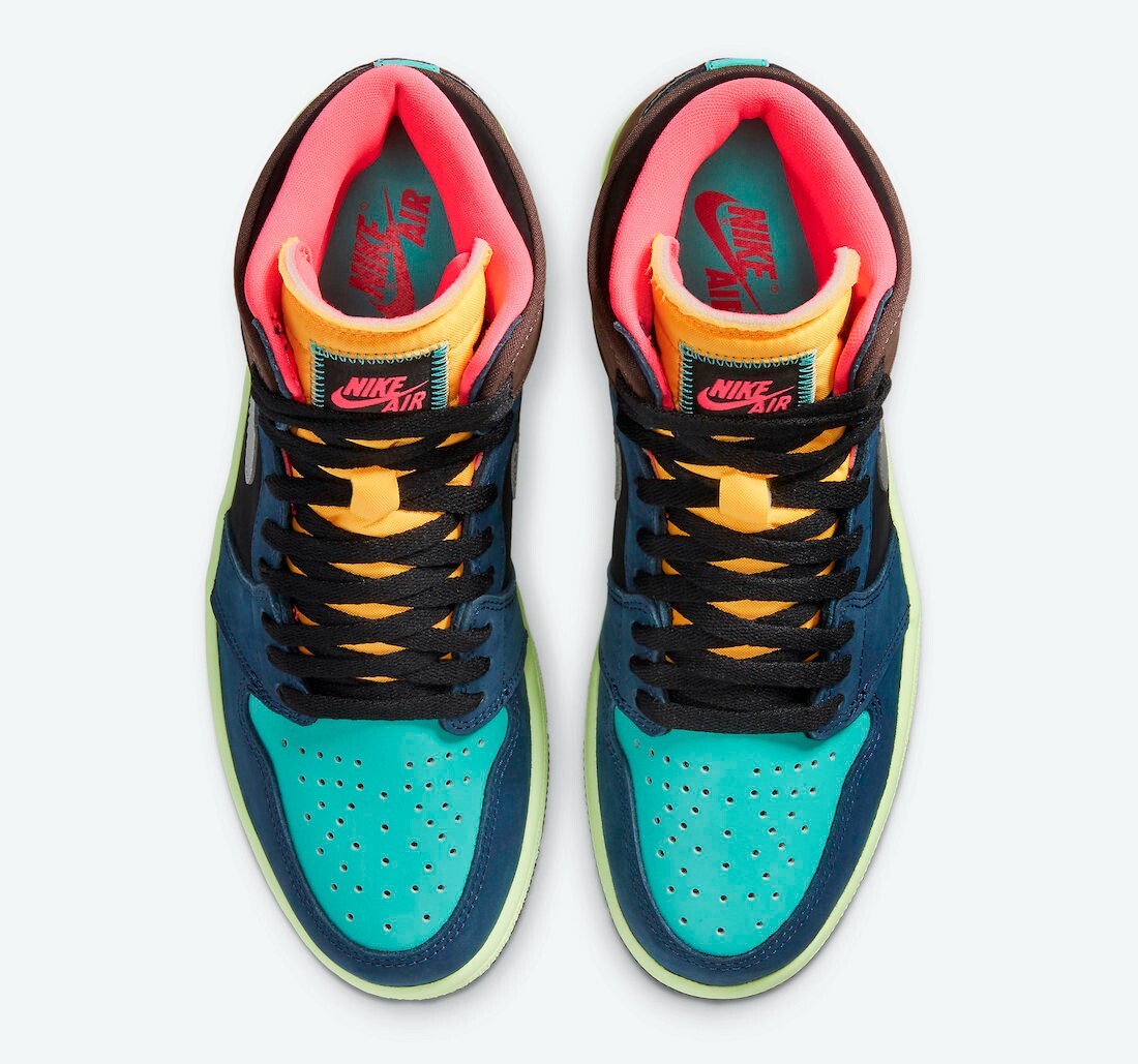 Air Jordan 1 Retro High Tokyo Bio Hack 2020 555088-201 Men's Size 9.5 ...