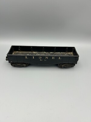 Lionel O/O27 Lionel 6012 Black Exterior Ribbed Gondola | eBay