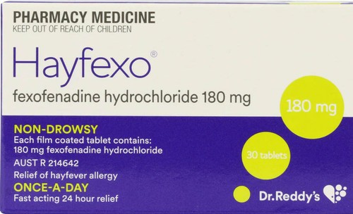 HAYFEXO FEXOFENADINE 180MG GENERIC FEXIT FEXO TABLET Hayfever Allergy ...