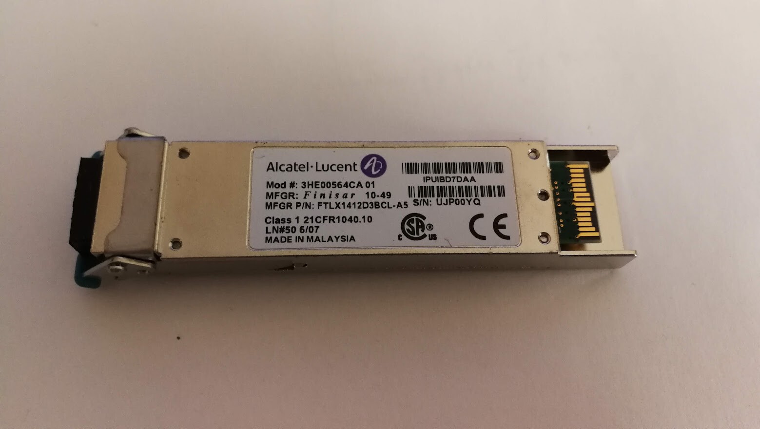 Alcatel - 3HE00564CA, XFP, 1310NM, LR SMF 10KM 10G/2KM TRF5015FN-GA510 module | eBay