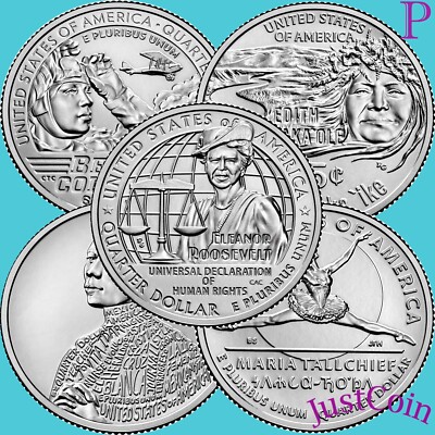2023-P AMERICAN WOMEN FIVE UNCIRCULATED QUARTERS YEARLY SET | eBay