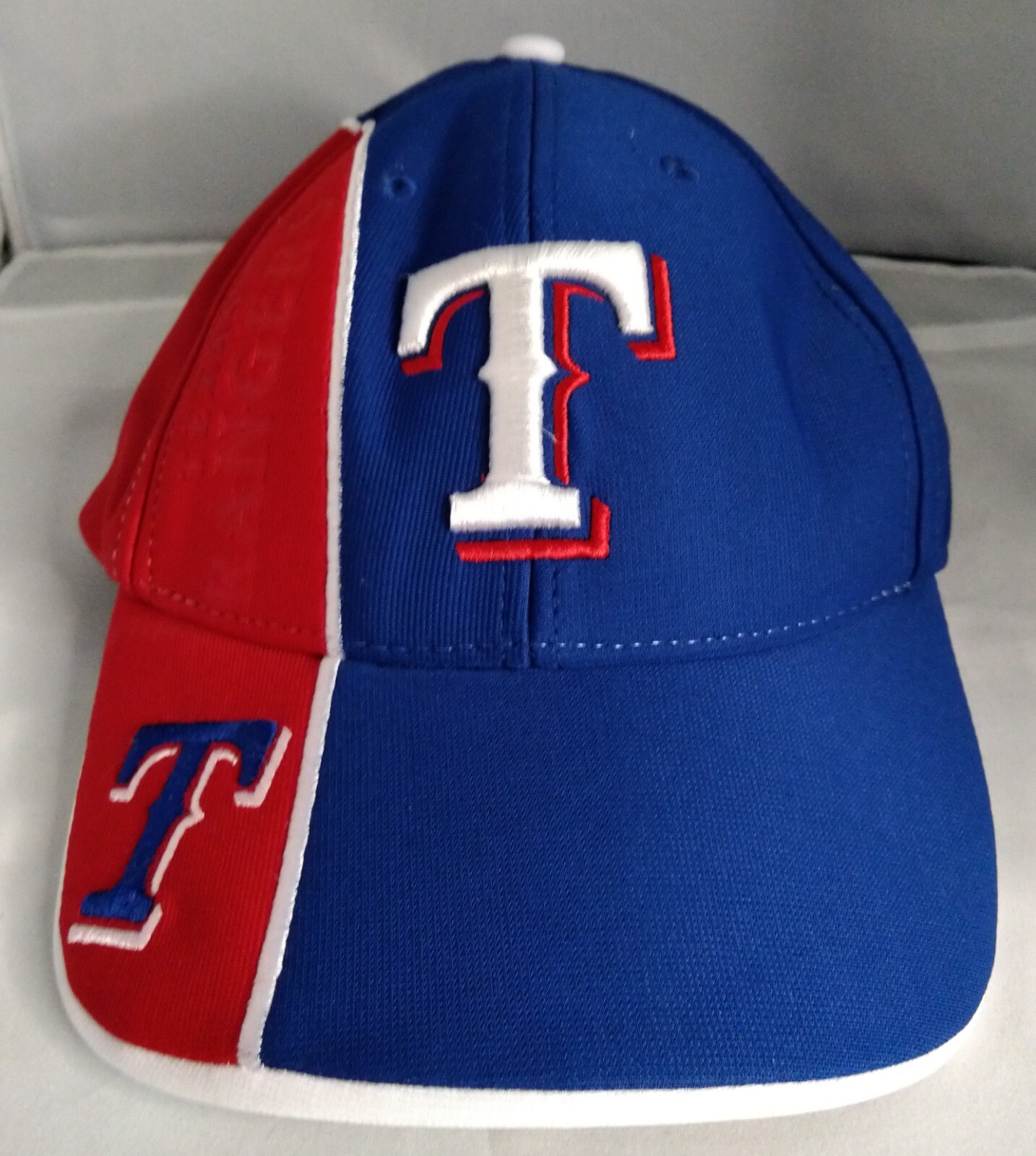Texas Rangers Men’s Baseball Cap Hat Blue/Red MLB One Size Strap-Back ...