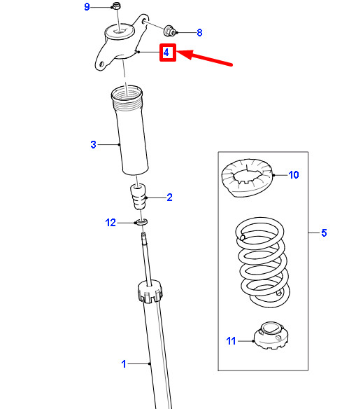 Genuine Jaguar Shock Mount T2H20188 for sale online | eBay