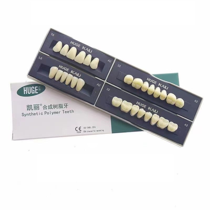 HUGE Dental Synthetic Resin Dentures Full Set False Teeth Upper Lower ...