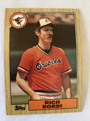 1987 Topps Baseball Card #638 Rich Bordi Baltimore Orioles NmMt Free ...