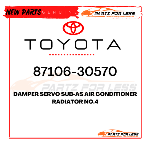 87106-30570 TOYOTA GENUINE DAMPER SERVO SUB-ASSY, AIR CONDITIONER ...