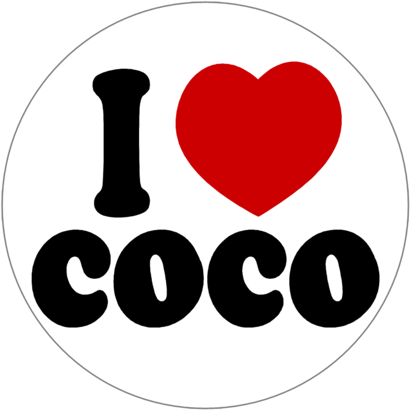 I Love Coco - 3 Pack Circle Stickers 3" x 3" | eBay