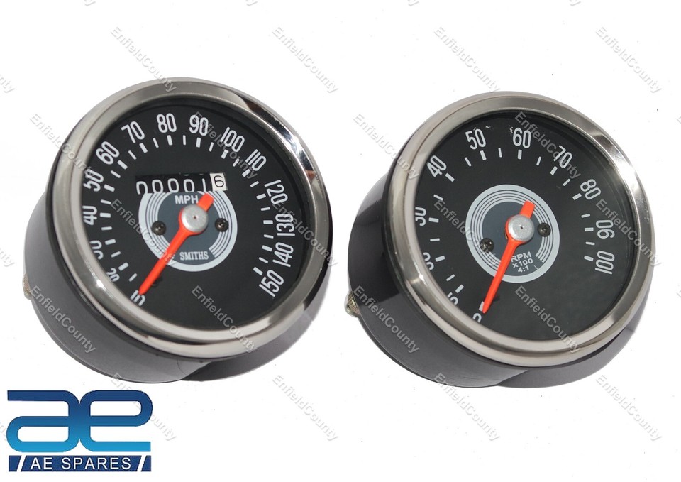 For BSA NORTON TRIUMPH SMITHS REPLICA 150 MPH SPEEDOMETER RPM ...