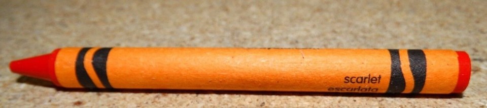 200 CRAYOLA SCARLET /RED-ORANGE CRAYONS BULK LOT for COLORING or ...
