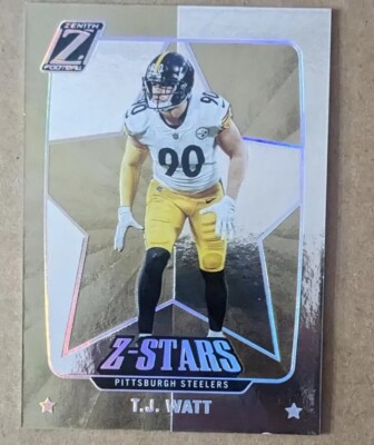 TJ Watt Left Outside Linebacker Pittsburgh Steelers Zenith Z-Stars #ZS ...