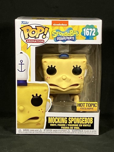 Funko Pop Animation #1672 Mocking Spongebob SquarePants Hot Topic ...