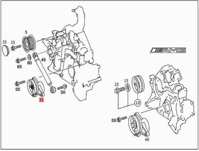 Genuine MERCEDES Belt tensioner 1122000970 | eBay
