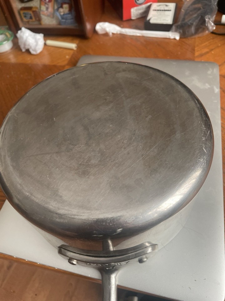 All Clad stainless steel sauce pot 8” Inch X4" w/lid | eBay