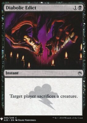 MTG Magic the Gathering Diabolic Edict (624/1703) Mystery Booster NM | eBay