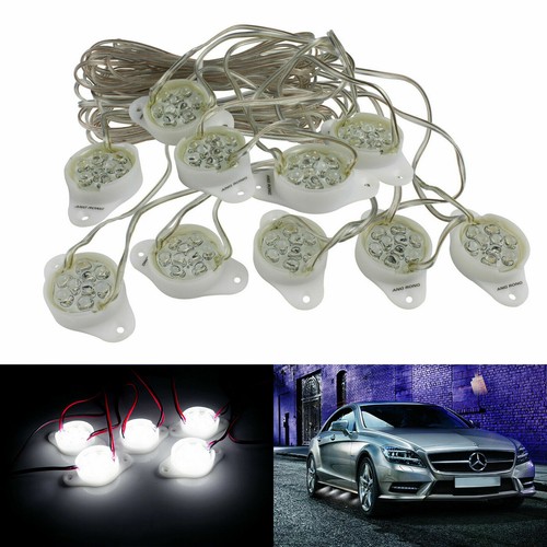White 90 LED Puddle Underbody Spot Light Under Car Glow Lamp Ground ...