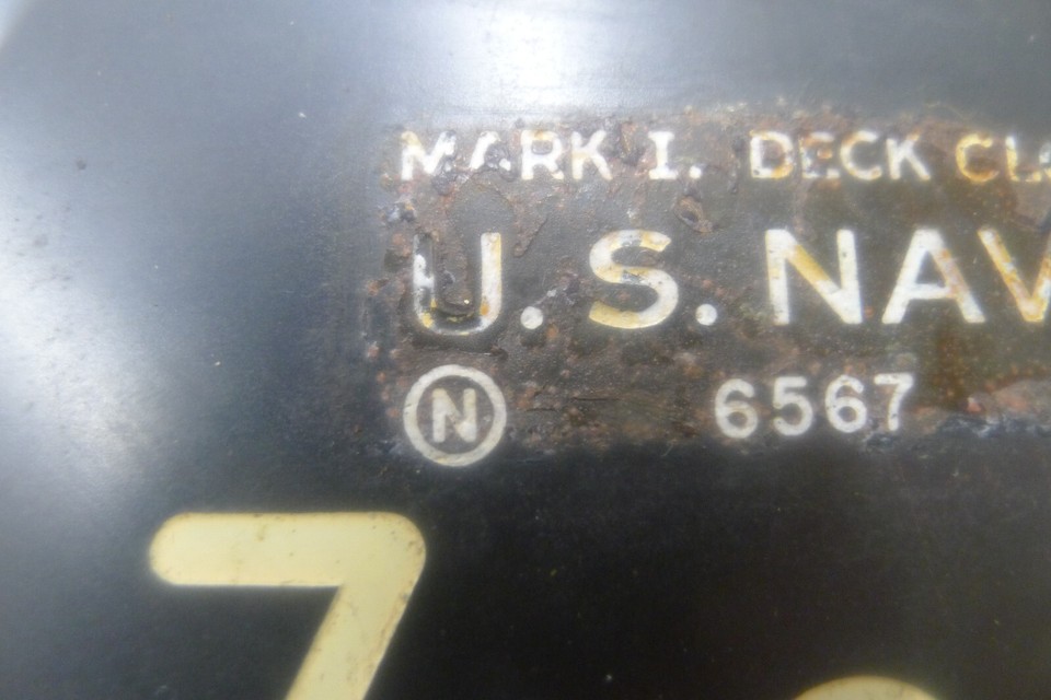 Chelsea Clock Co., Boston U.S.NAVY Mark 1 DECK 1940 Military Bulkhead ...