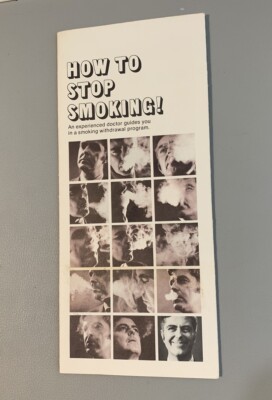 How To Stop Smoking! Brochure - Vintage 1969 American Heart Association ...