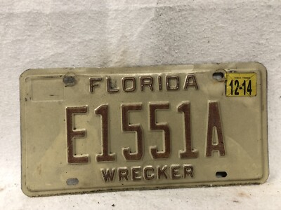 2014 Florida Wrecker License Plate | eBay