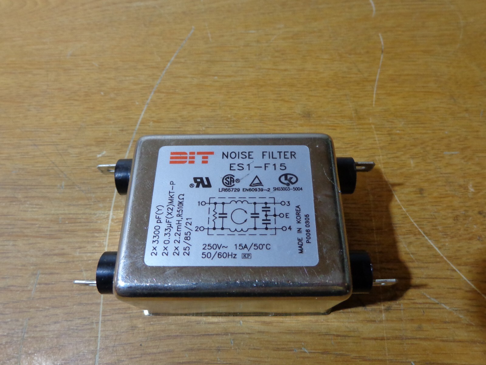 GBC HEATSEAL ULTIMA 65 Bit Es1-f15 Electrical Noise Filter 250vac 15a ...