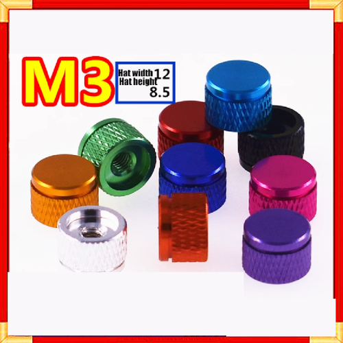 1Pcs M3 Aluminum Metal Hand Screw Handle Quick Release Knurled Screw ...