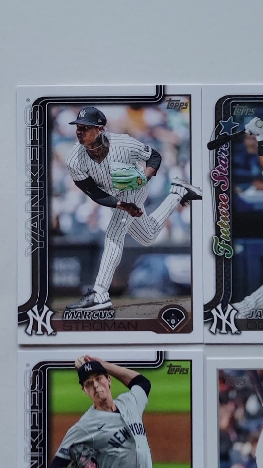 4 Card Lot- Topps NY Yankees ⚾️ (Stroman, Dominguez Insert, Fried ...