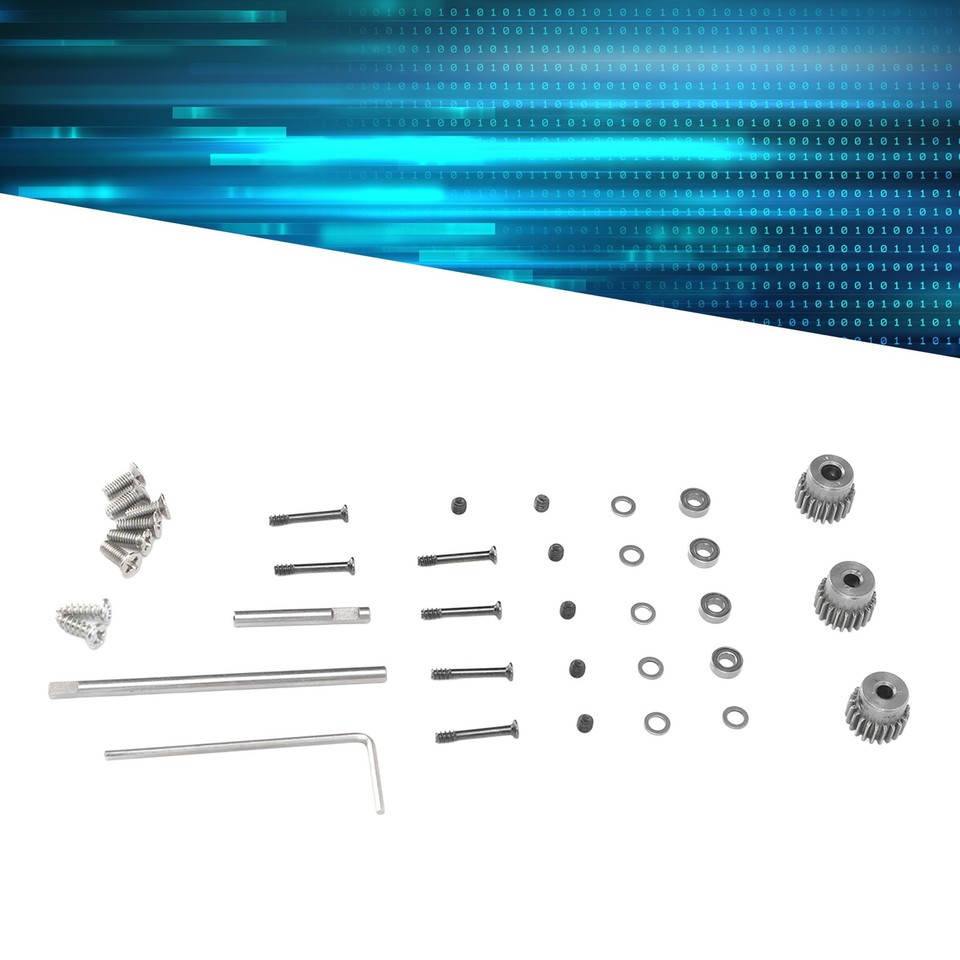 Stainless Steel RC Motor Gear Set Improved Performance For 1:16 Remote ...